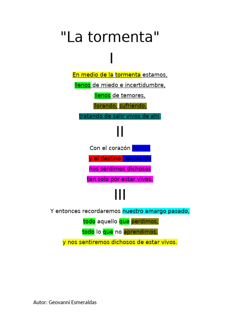 La Tormenta | PDF