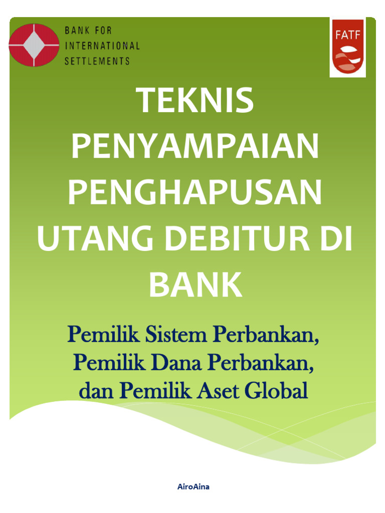 Teknis Penyampaian Penghapusan Utang Oleh Debitur | PDF