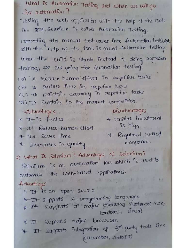 Selenium Document 1 1 | PDF