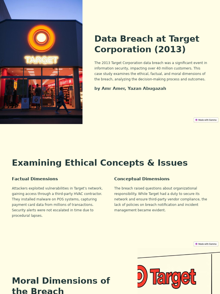Data Breach at Target Corporation 2013 | PDF | Computer Security | Security
