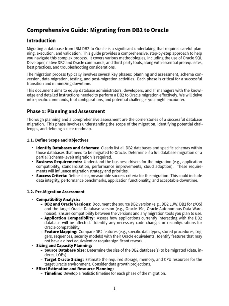 Db2 To Oracle Migration Guide | PDF | Ibm Db2 | Databases