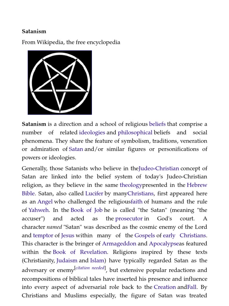 An Overview of Satanism: From Religious Beliefs and Traditions to ...