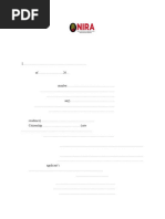 Form 9 - Application For Renewal of National Identification Card Form | PDF