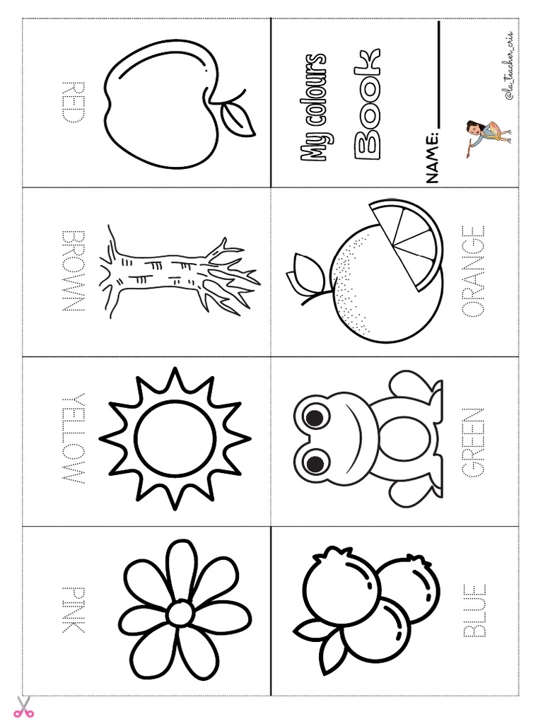 Kindergarten Colors Mini Book | PDF