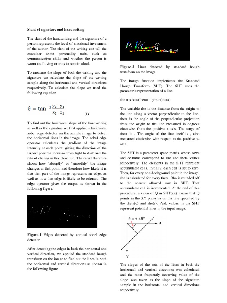 Slant of Signature and Writing | PDF | Geometry | Algebra