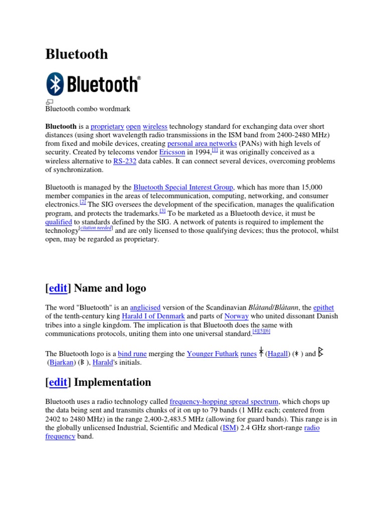 An In-Depth Look at Bluetooth: A History, Overview of Uses and ...