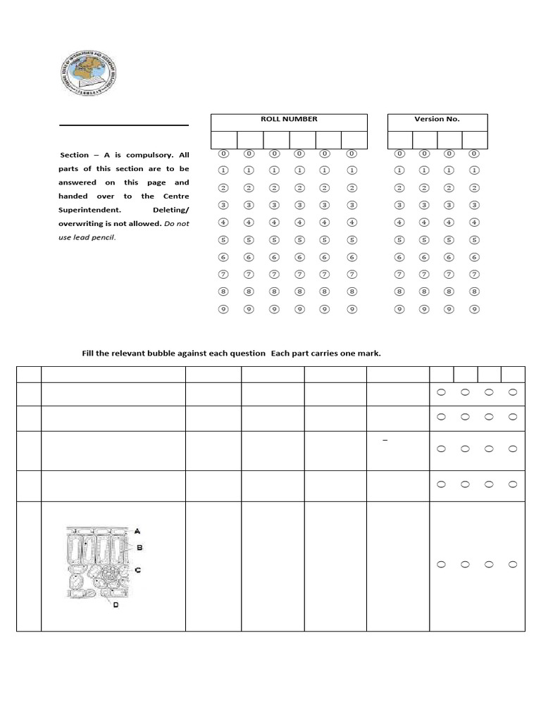SSC-I Biology Model Paper 2022-23 | PDF | Cell (Biology) | Biology