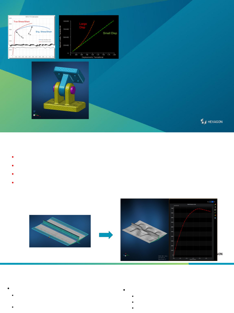 Overview of MSC Nastran SOL 400 Nonlinear Capabilities | PDF | Fracture | Buckling