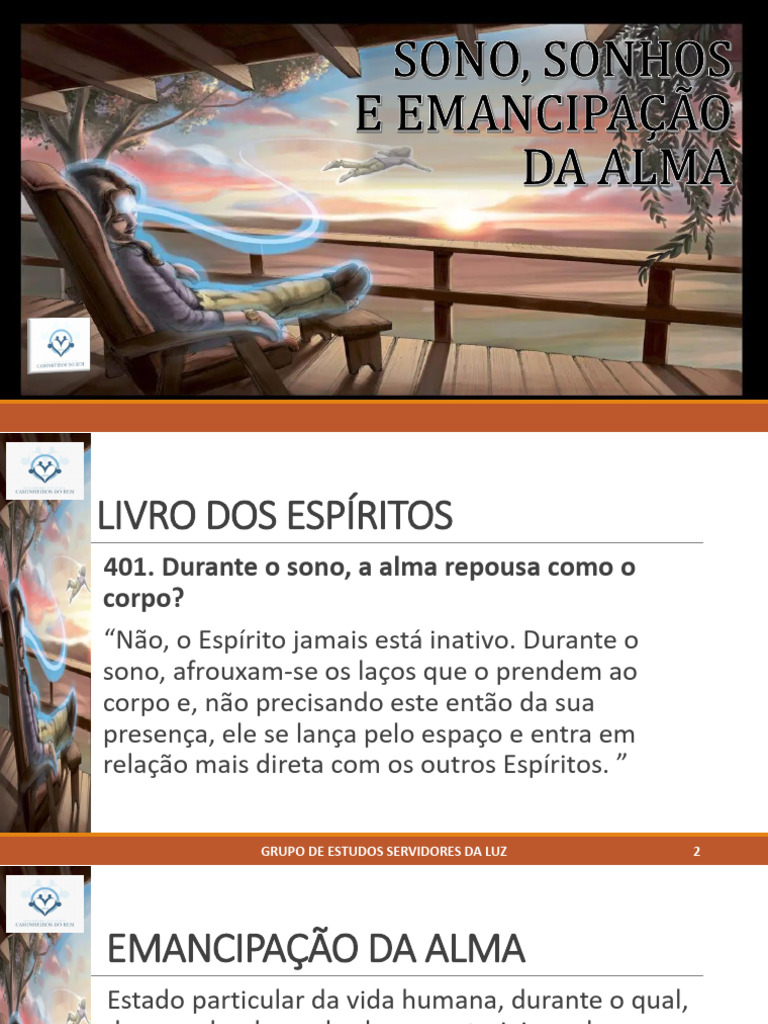 Emancipação da Alma no Sono e Sonhos | PDF | Projeção Astral | Alma