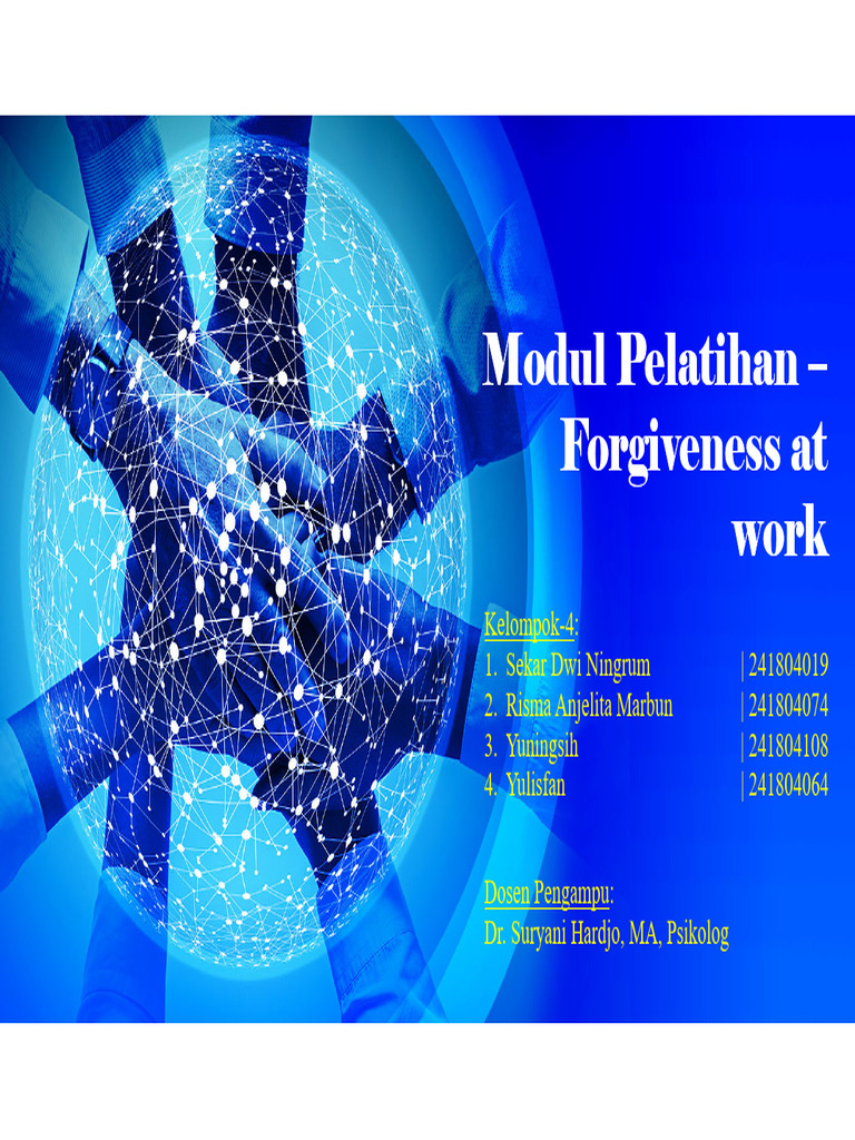 Tugas Kelompok 4 - Forgiveness at Work | PDF