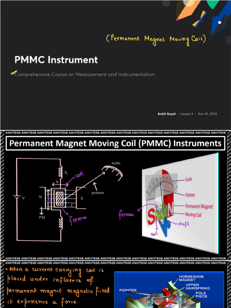 PMMC Instrument With Anno | PDF