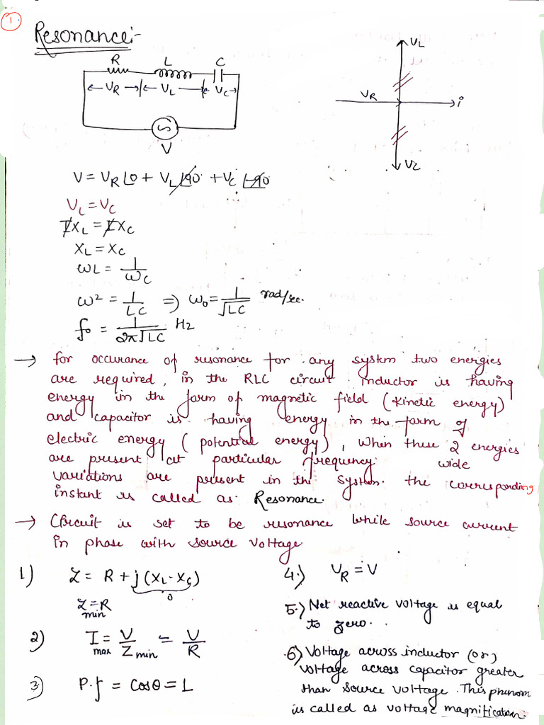 PDF 3 (Resonance Class Notes) | PDF | Wireless | Resonance