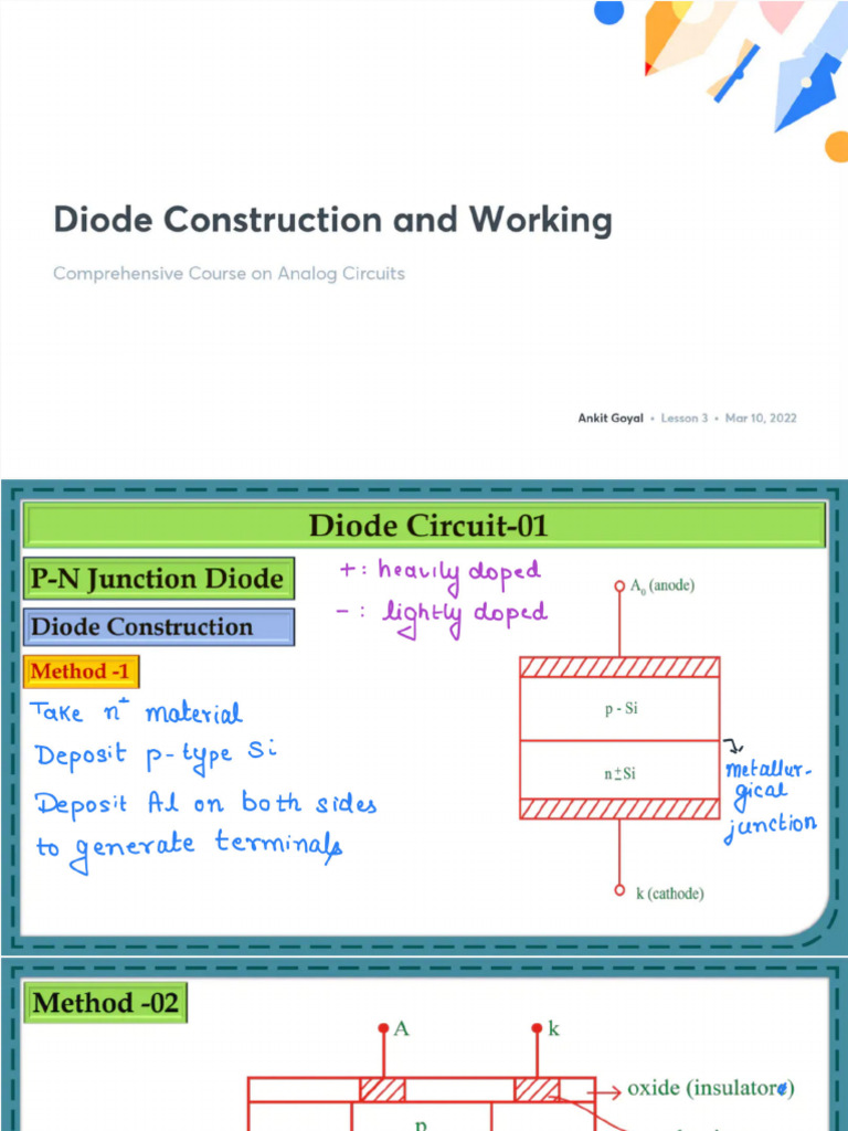 Diode Construction and Working With Anno | PDF