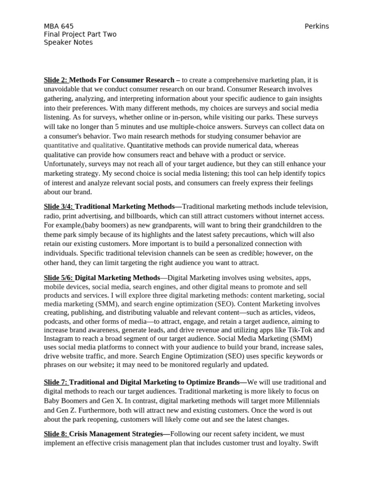MBA 645 Module Two Communication Plan | PDF | Digital Marketing ...