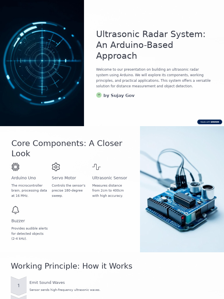 Arduino Ultrasonic Radar System Guide | PDF | Ultrasound | Radar