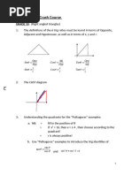 MATHS Grade11 Trig Notes | PDF | Trigonometric Functions | Trigonometry