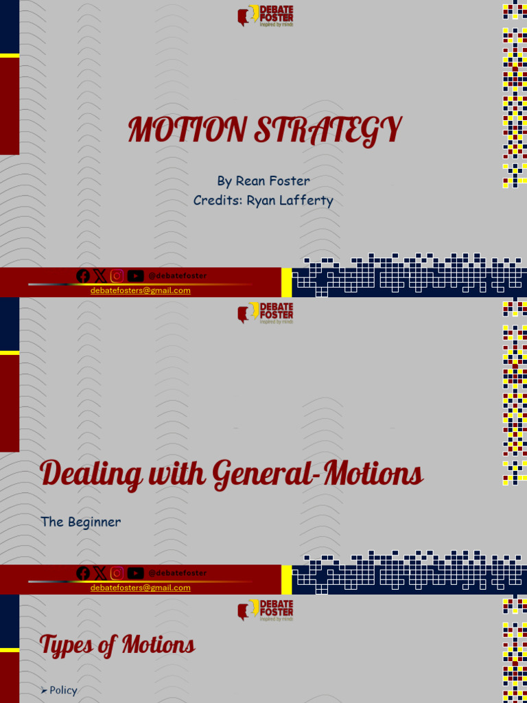 Motion Strategy for Policy Debates | PDF | Crimes | Crime & Violence