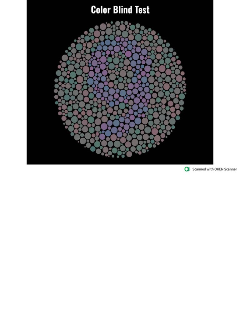 Colour Blindness Test | PDF