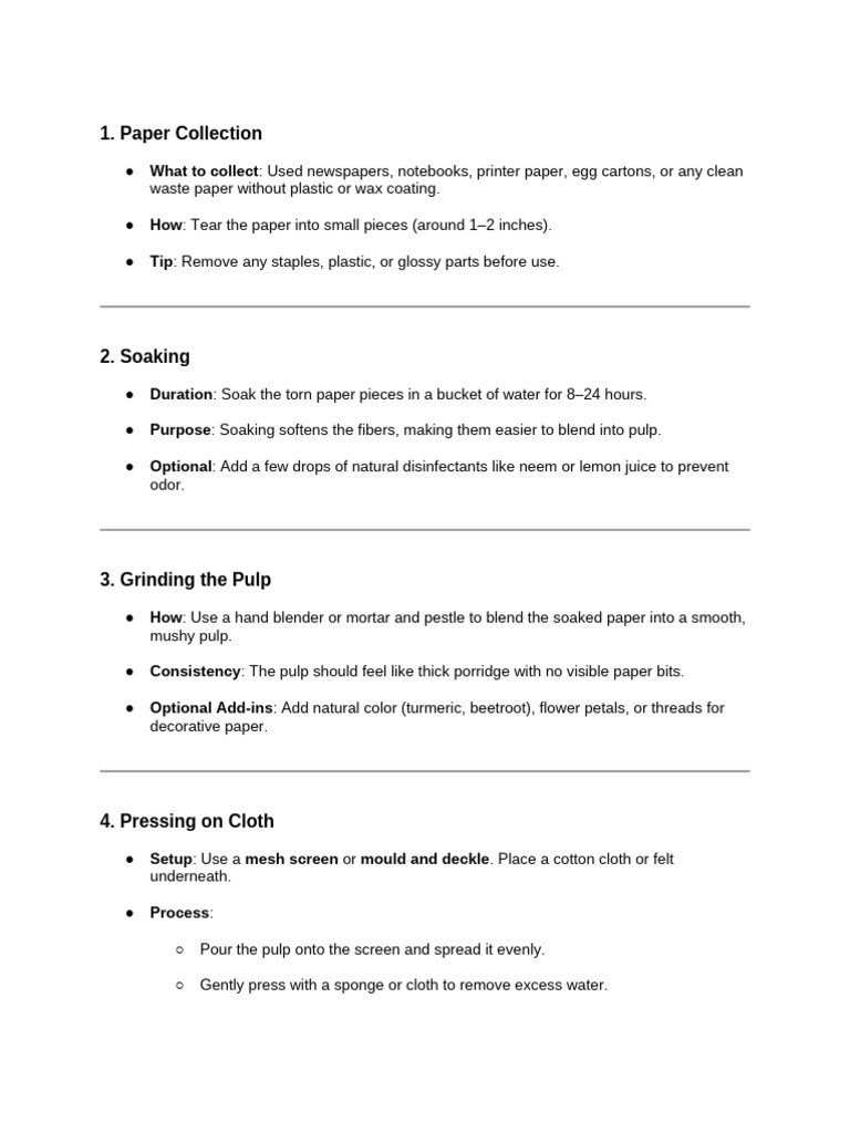 Paper Making process-LP Points | PDF | Paper | Papermaking