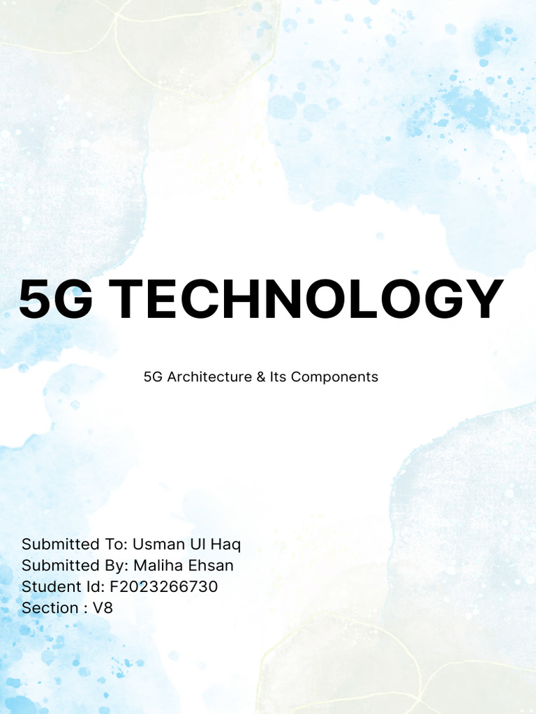 5G Architecture and Components Explained | PDF