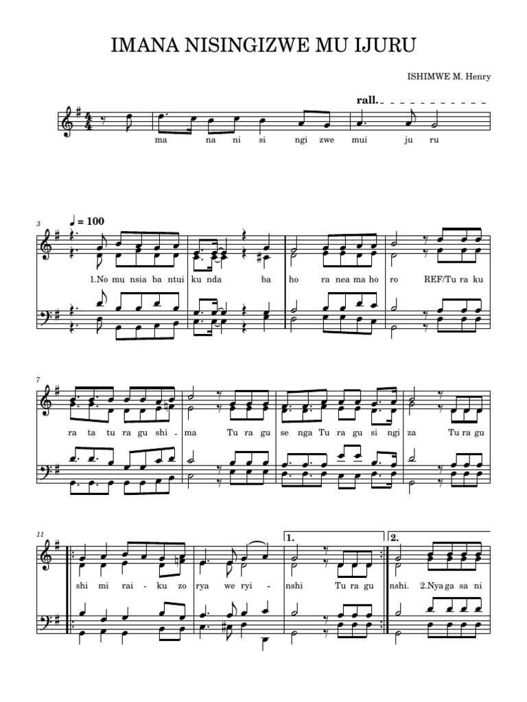 Imana Nisingizwe Mu Ijuru | PDF