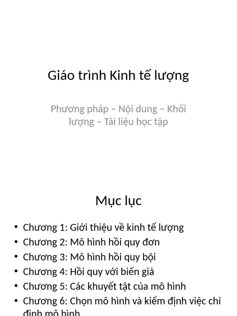 Giao Trinh Kinh Te Luong | PDF
