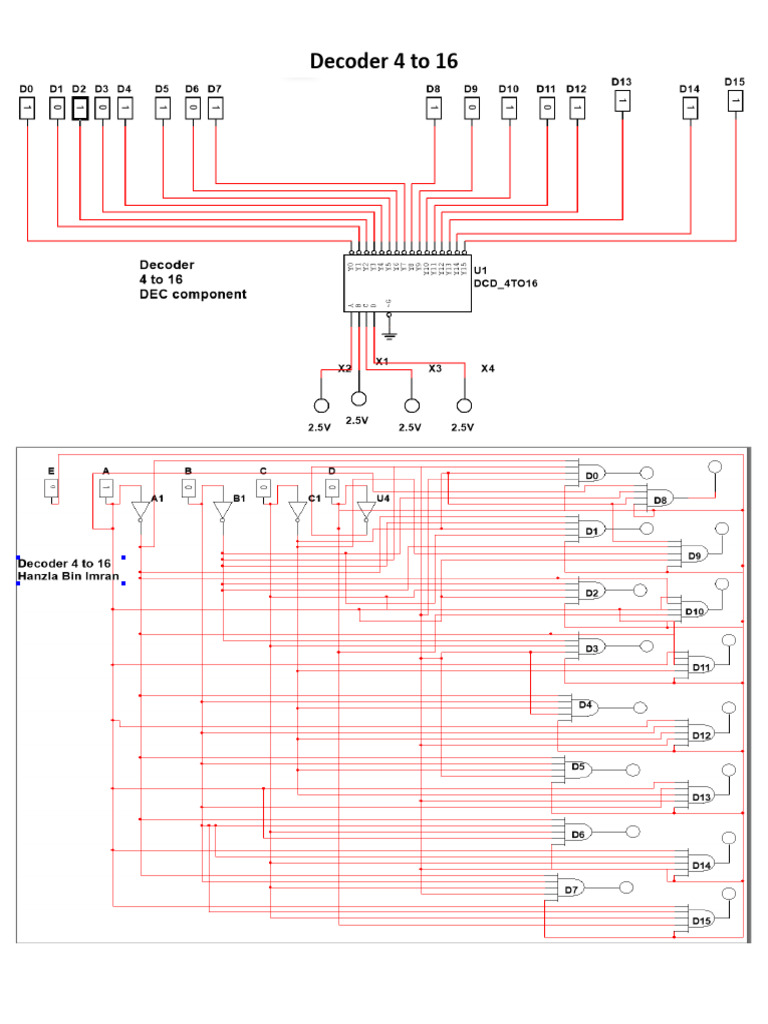 Decoder 4 To 16 | PDF