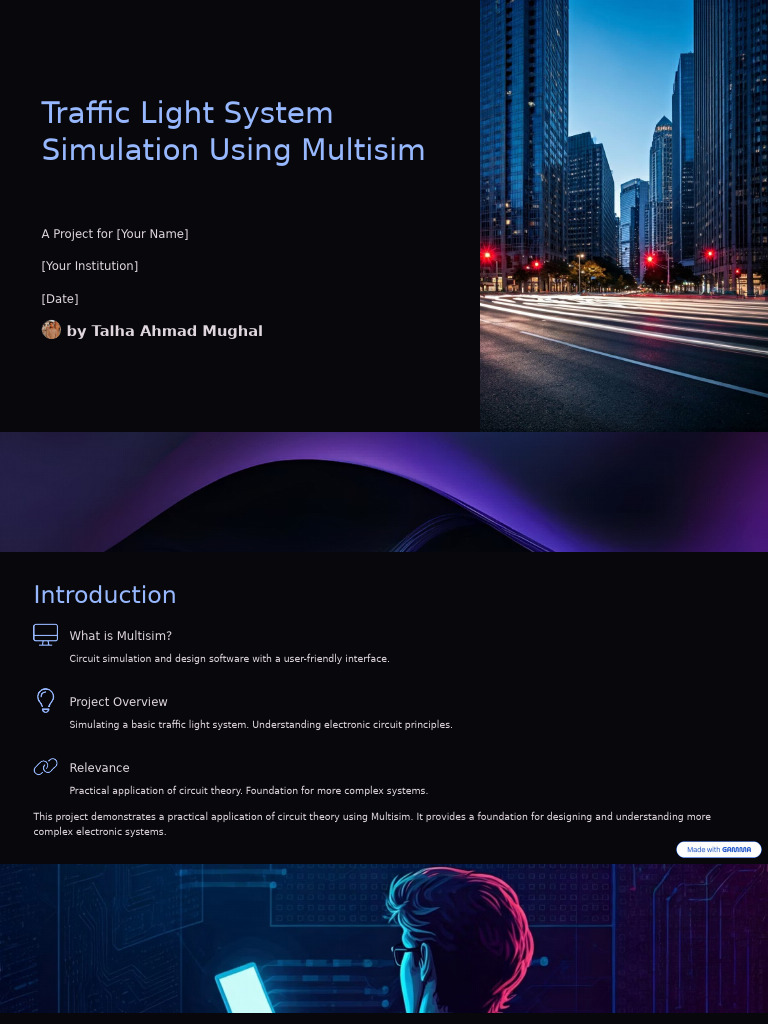 Traffic Light System Simulation Using Multisim | PDF | Electronic ...