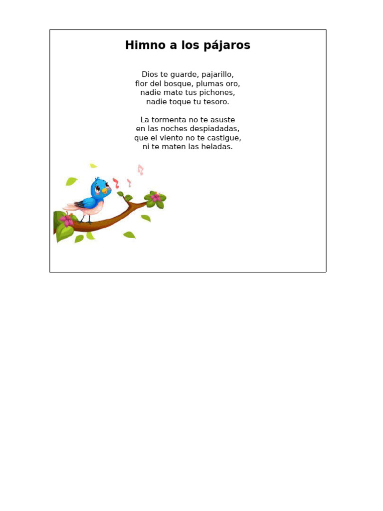 Himno A Los Pájaros | PDF