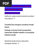 Misa Fadhili - Sauti Za Kuimba | PDF