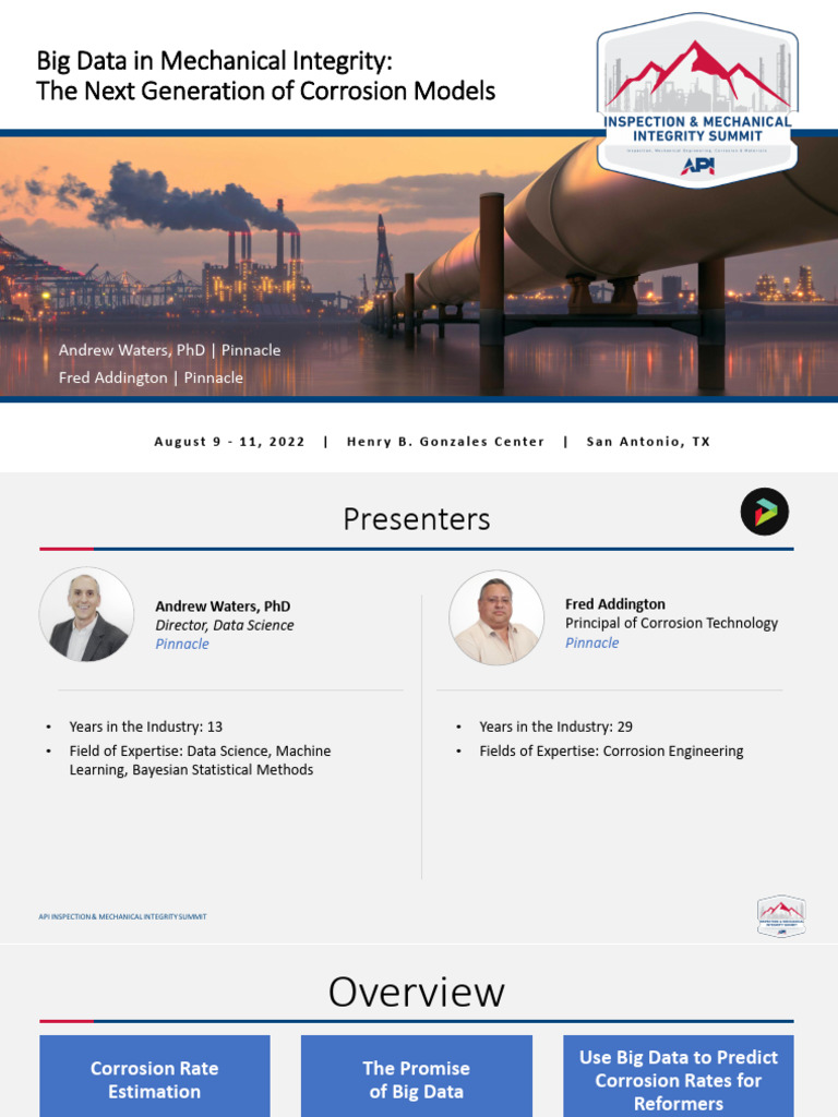 8-10-22 - Wednesday AM - Big Data in Mechanical Integrity | PDF ...