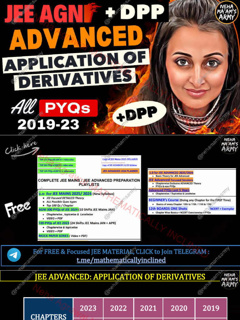 JEE ADVANCED PYQs - AOD | PDF | Mathematical Concepts | Algebra