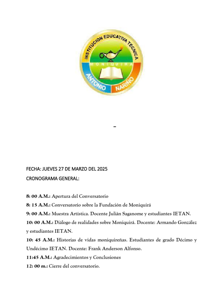 Conversatorio Identidad y Territorio | PDF