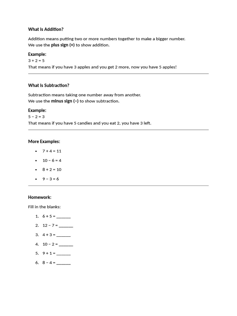 What Is Addition | PDF