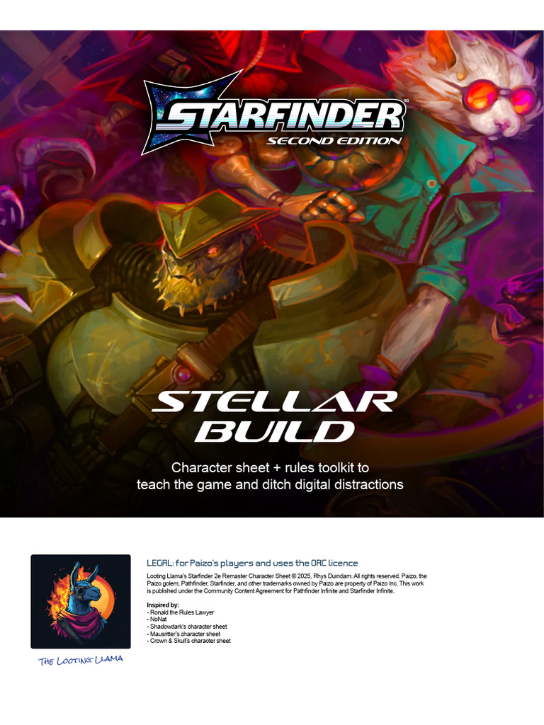 A4 Colour Sf2e StellarBuild FormFillable v12.5 | PDF | D20 System ...