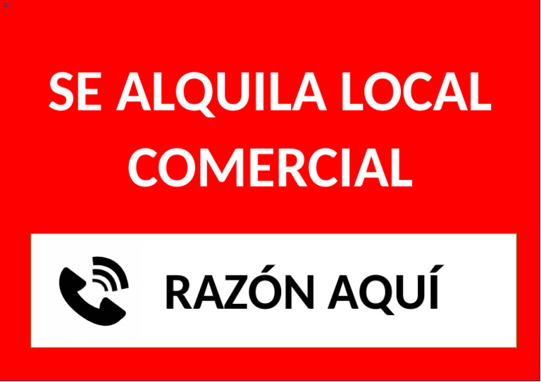 Se Alquila Local Comercial | PDF