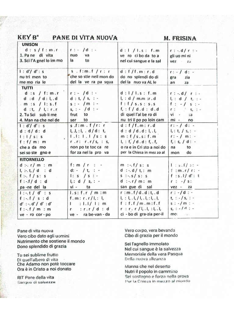 Pane Di Vita Nuova | PDF