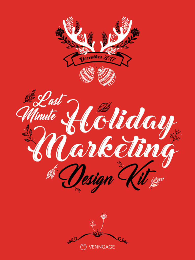 Last Minute Holiday Marketing Kit | PDF | Typefaces | Christmas