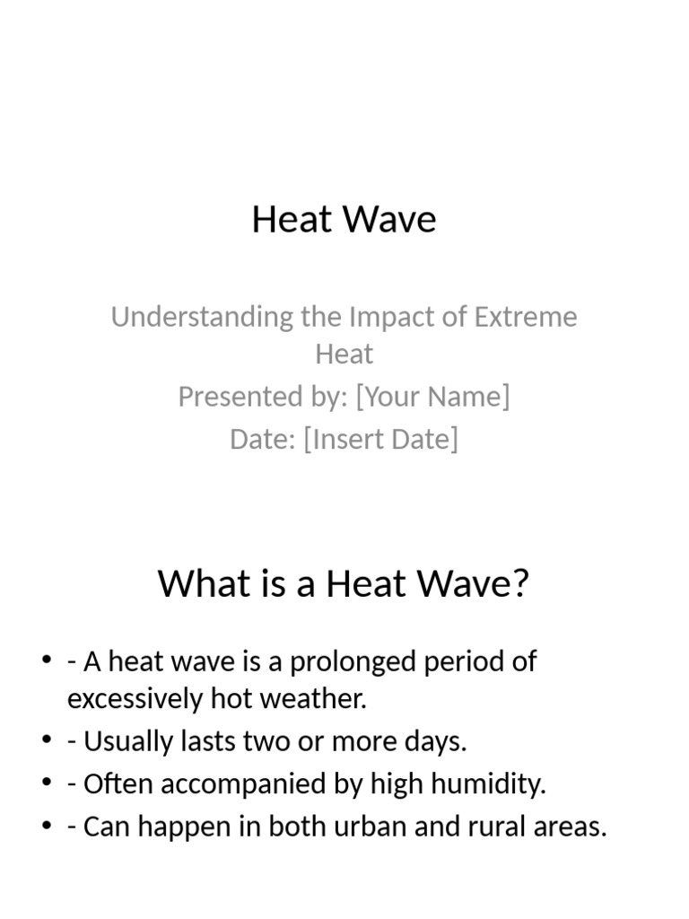 Heat Wave Presentation | PDF