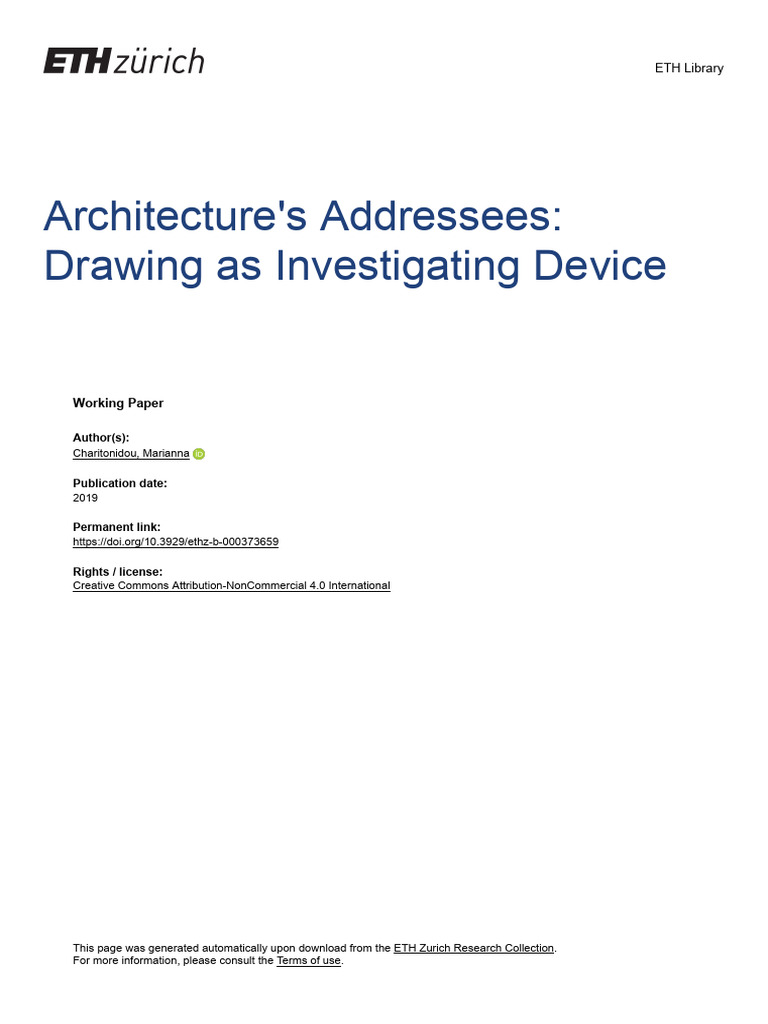Architecture's Addressees: Drawing Insights | PDF | Semantics | Image