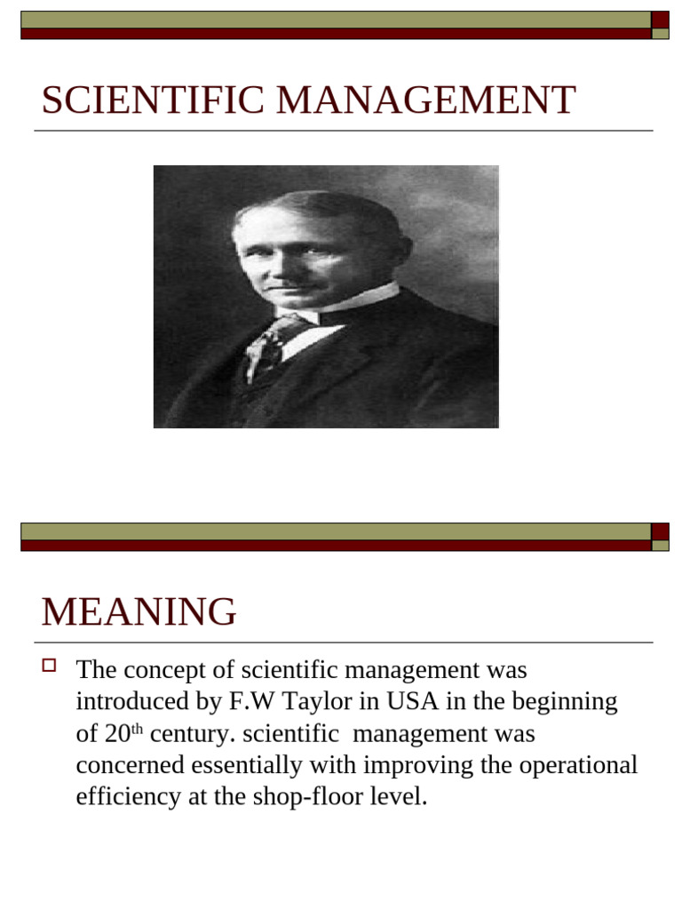 Scientific Management | PDF