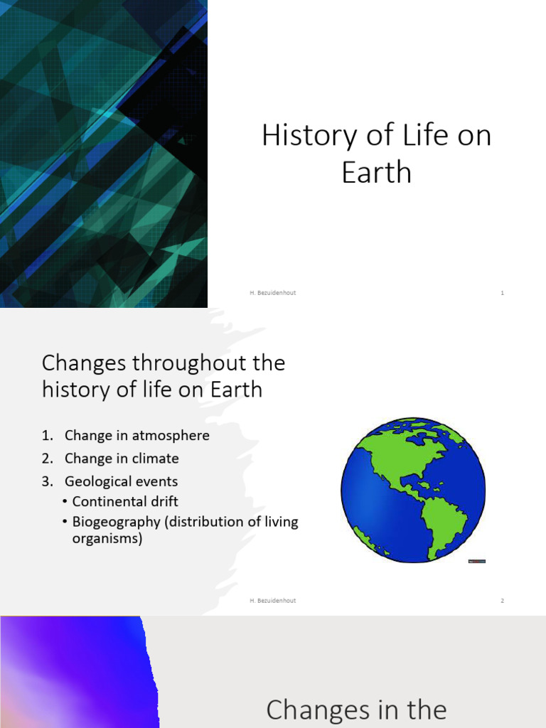History of Life On Earth | PDF | Plate Tectonics | Fossil