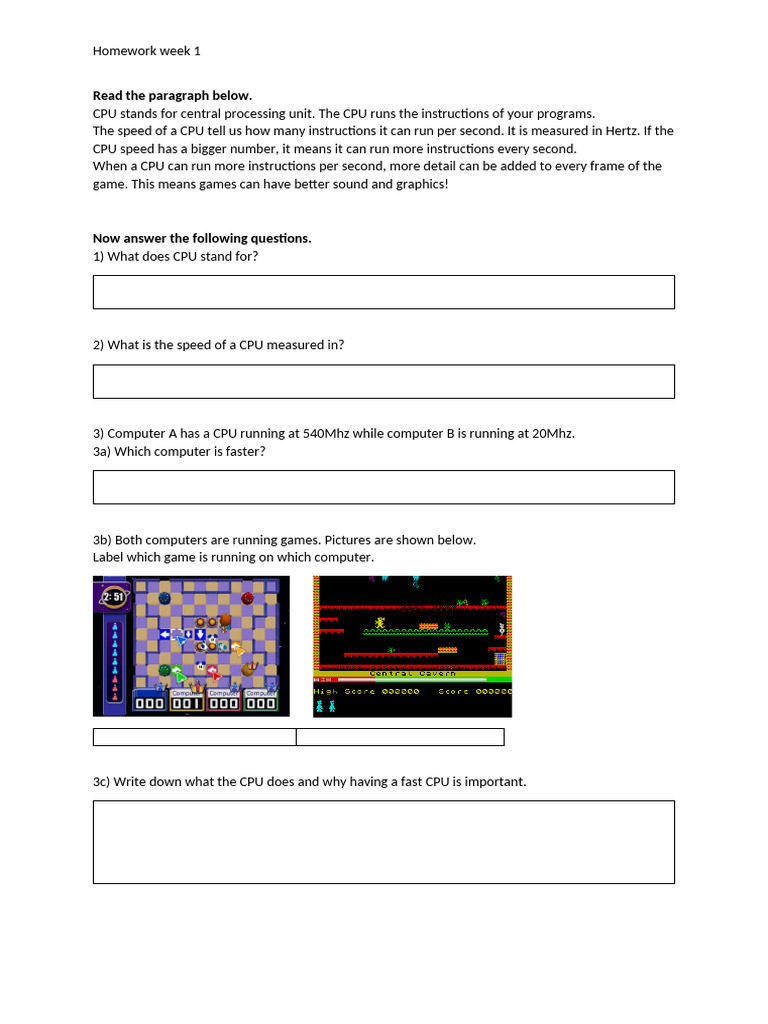 Homework Week 1 | PDF