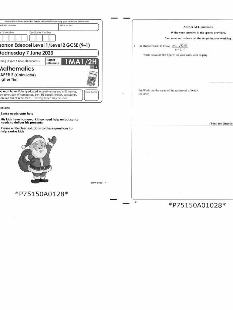 Holiday Homework Y11 | PDF