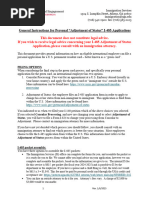 SAMPLE I 485 Cover Letter | PDF