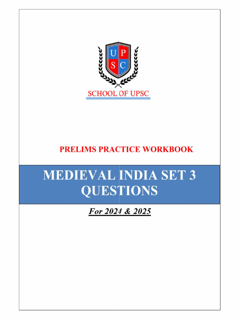 Medieval India Set 3 Questions | PDF