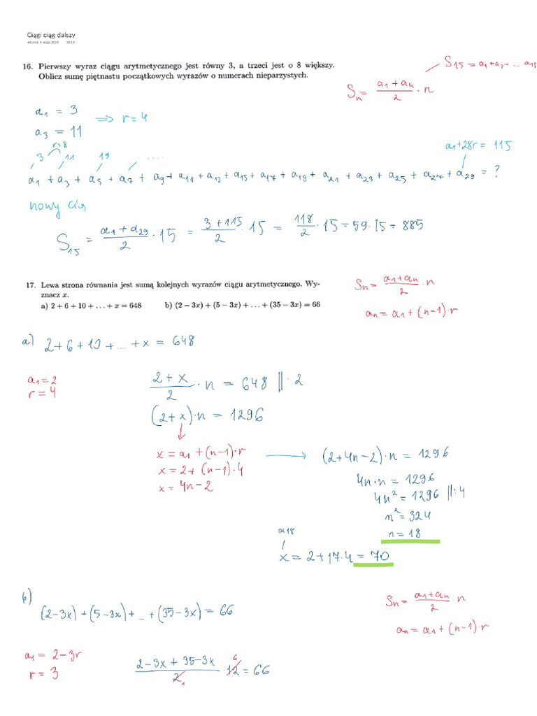 Ciągi i Matura 2025 Cz1 | PDF