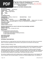 Generic Autopsy Report Template | PDF | Lung | Stomach