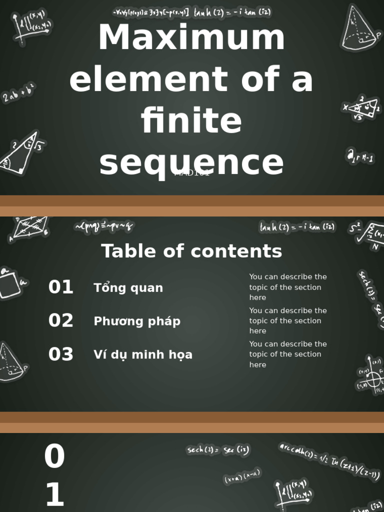 Find Maximum Element of A Finite Sequence | PDF