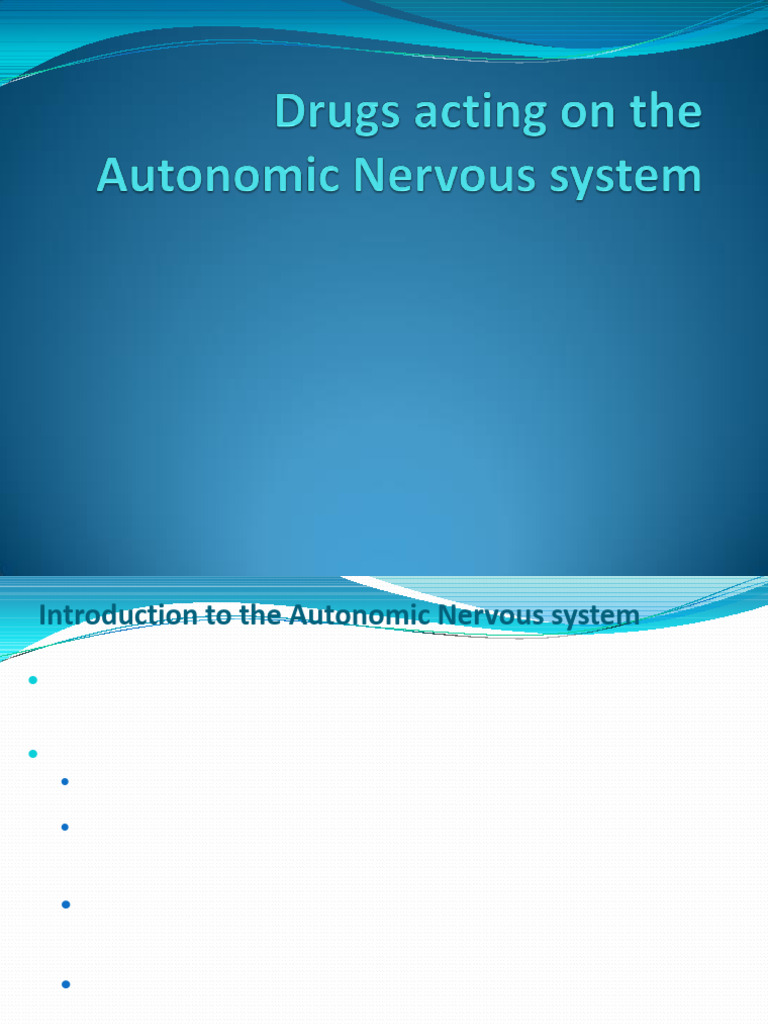 Auto-Med Chem I 2017 - Edited | PDF | Acetylcholine | Motor Neuron